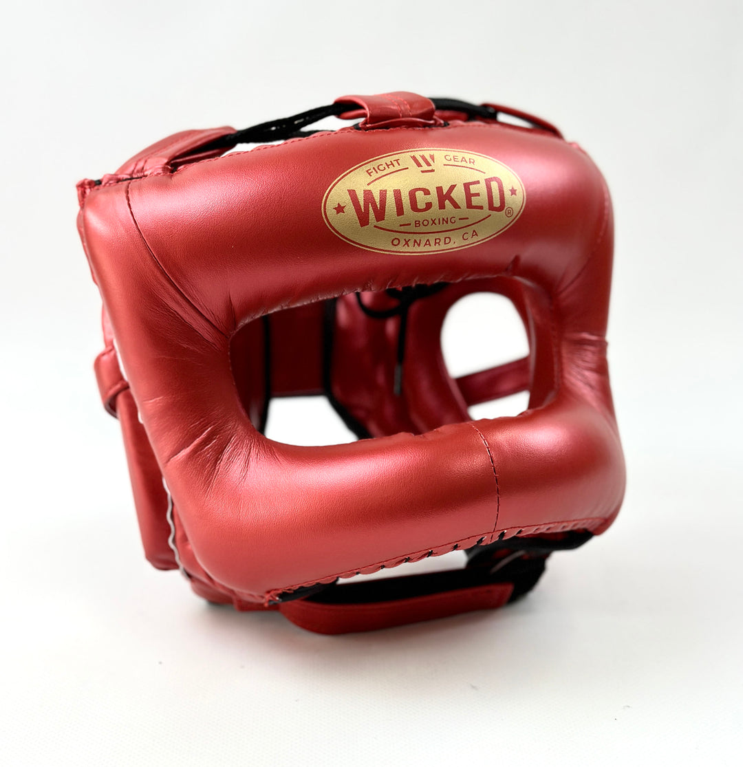 Elite Head Guard: Ultimate Protection with Nose Bar – Wicked Boxing