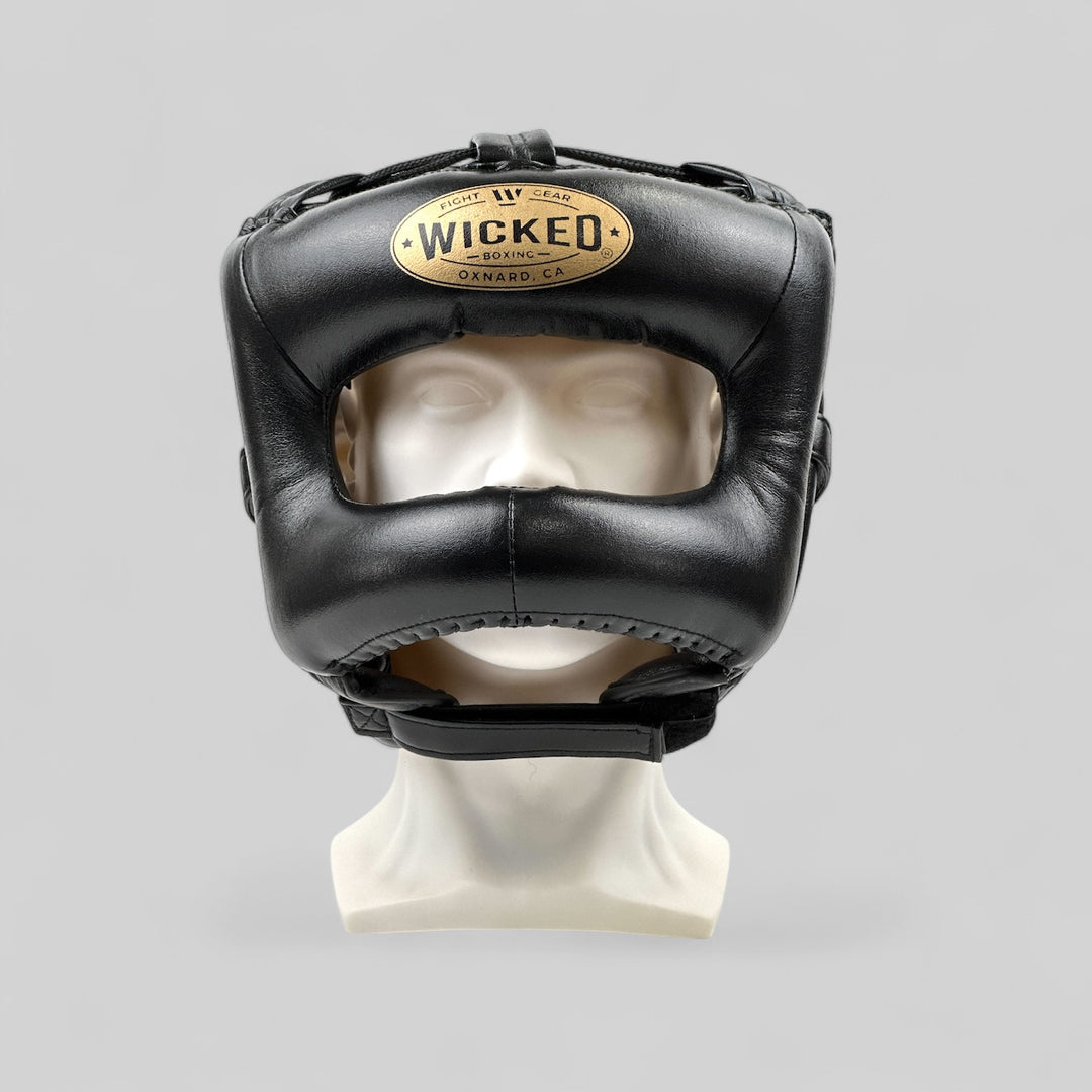 Elite Head Guard with Nose Bar | Pro Boxing Protection – Wicked Boxing