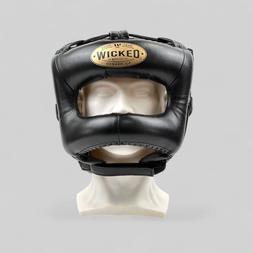 Elite Head Guard with Nose Bar | Pro Boxing Protection – Wicked Boxing