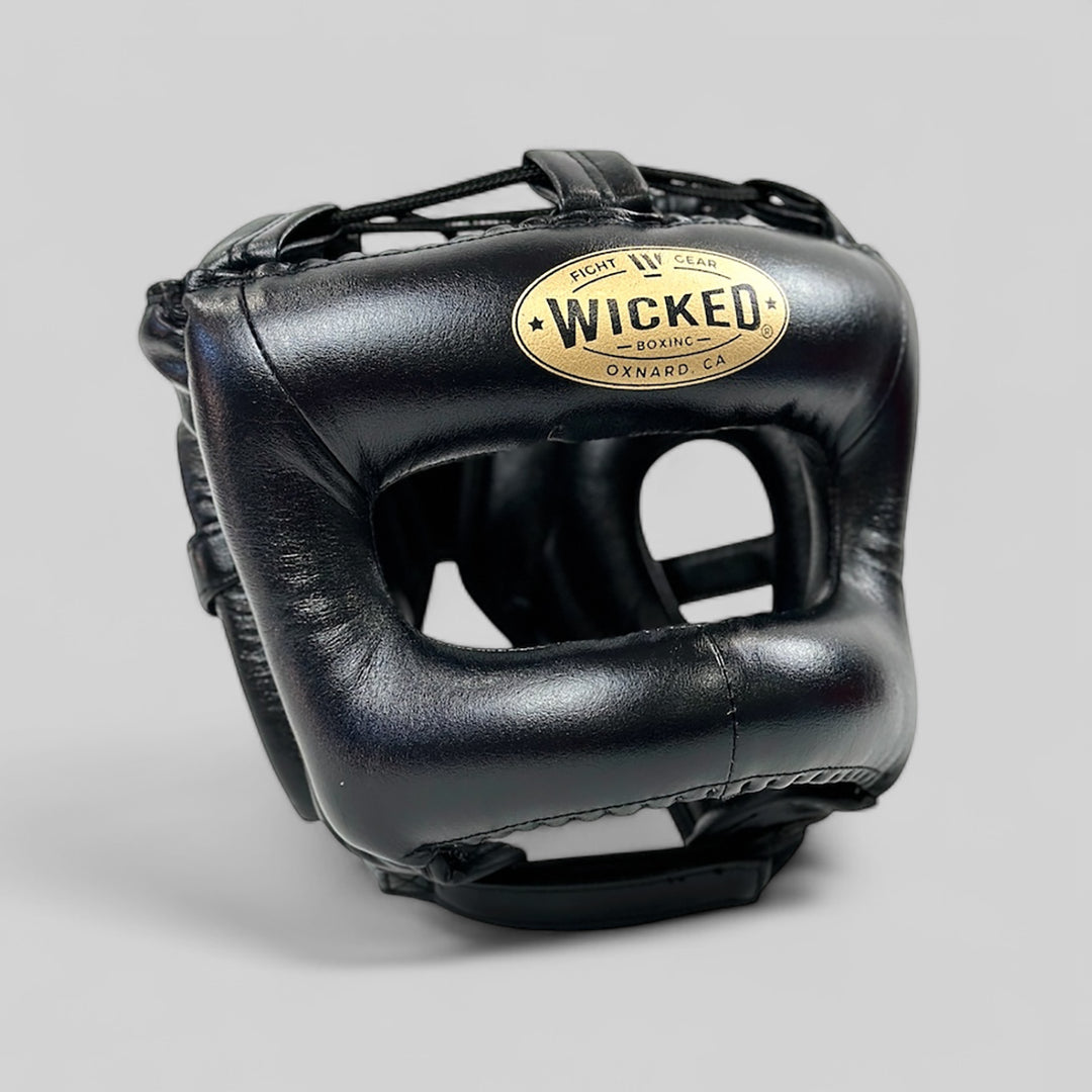 Elite Head Guard with Nose Bar | Pro Boxing Protection – Wicked Boxing