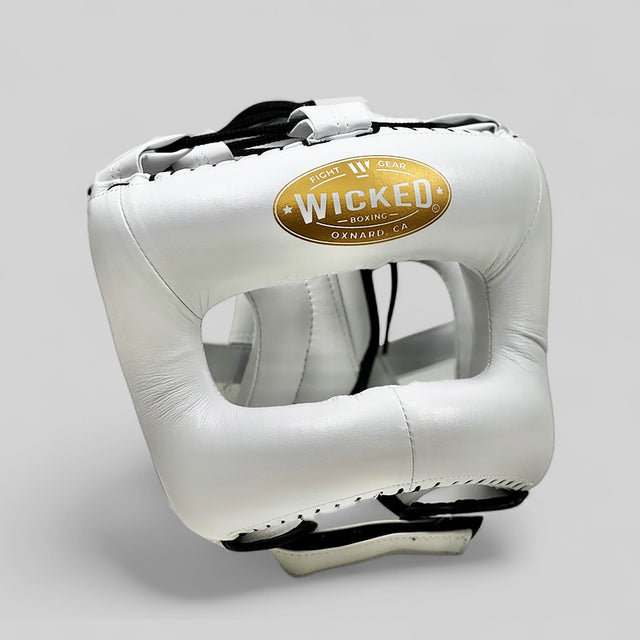 Elite Head Guard: Ultimate Protection with Nose Bar – Wicked Boxing