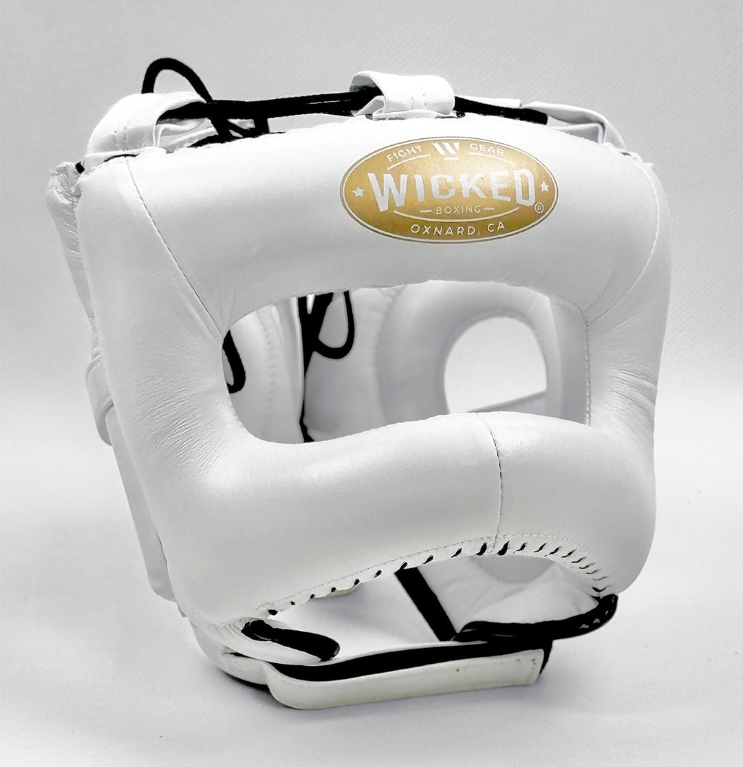Elite Head Guard: Ultimate Protection with Nose Bar – Wicked Boxing
